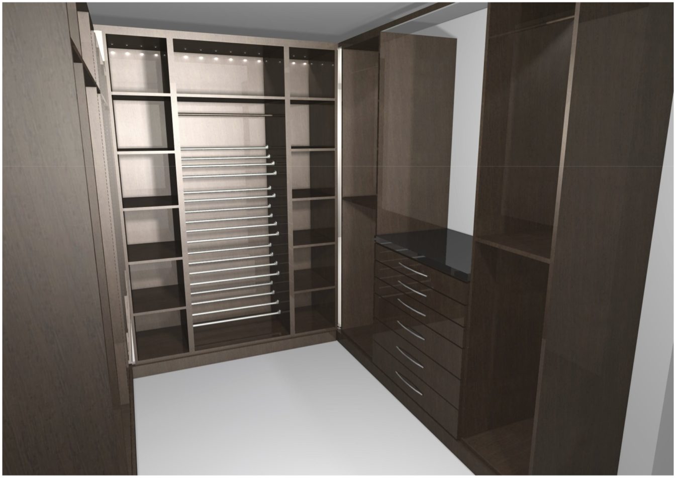 Simply Fitted Wardrobes - A Fitted Dressing Room in London